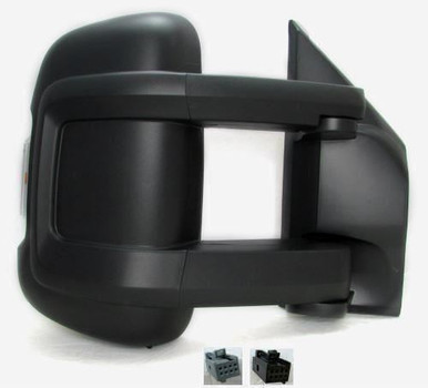 Fiat Ducato Long Arm Mirror Electric 16w Bulb Temp Sensor O/S Right ...
