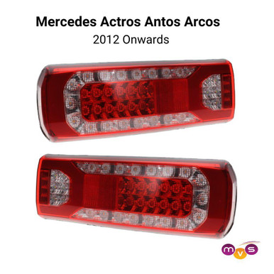 Mercedes Actros Antos, Arocs LED Rear Light Lamp NPL & Reverse Alarm ...