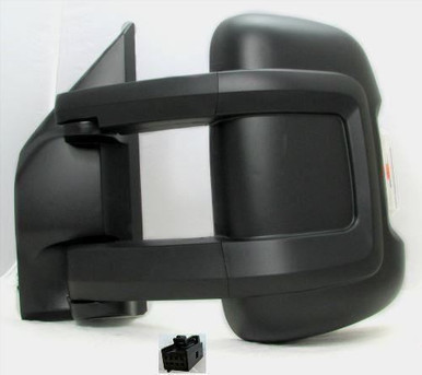 Fiat Ducato Mirror Long Arm Electric Heated O/S Left 2006> Genuine (LHD ...