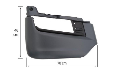 MAN TGS Euro 6 Lower Bumper With Fog Light Holes Grey Right 2014-2020 ...