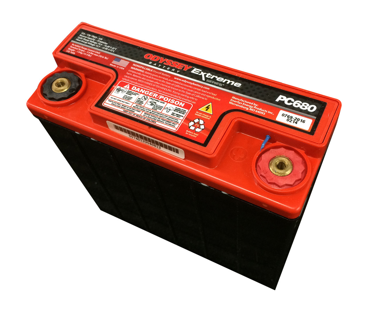 Odyssey Extreme Series PC680 Battery - Yamaha Vmax VMX12 (85-07 All)