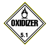 D.O.T. Truck Placard - Oxidizer - .030 Rigid Plastic - Leonard Safety ...