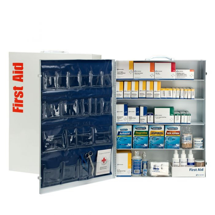 Large Industrial First Aid Stations- 5 Shelf- Class B - Leonard Safety ...