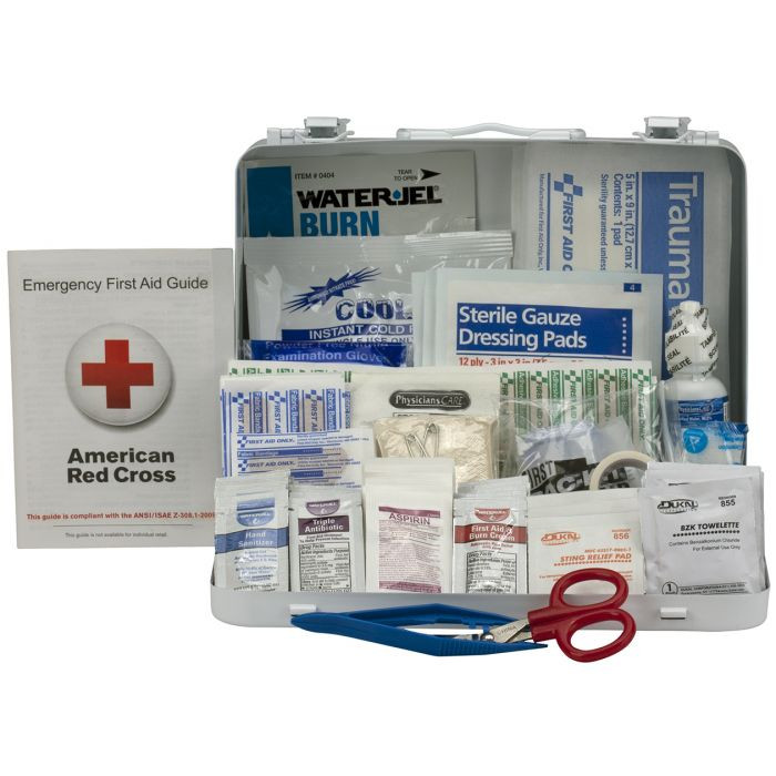 First Aid Kit-Steel Kit- Medium- Class A - Leonard Safety Equipment Inc