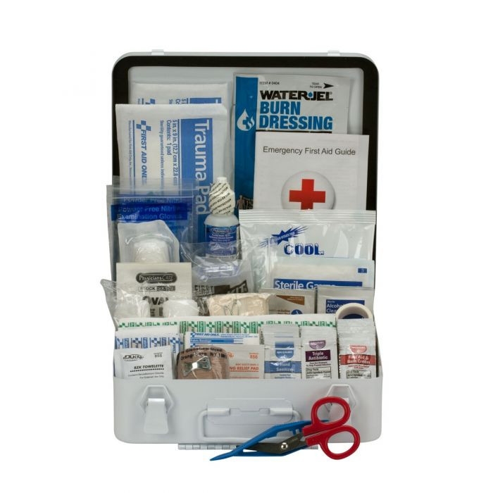 First Aid Kit-Steel kit-Large- Class A - Leonard Safety Equipment Inc
