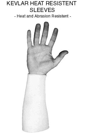 Kevlar heat resistant sleeves (18" long) - Leonard Safety Equipment Inc