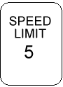 Speed Limit 5 Sign - 12"x 18" Baked Enamel on .080 Heavyweight Aluminum ...