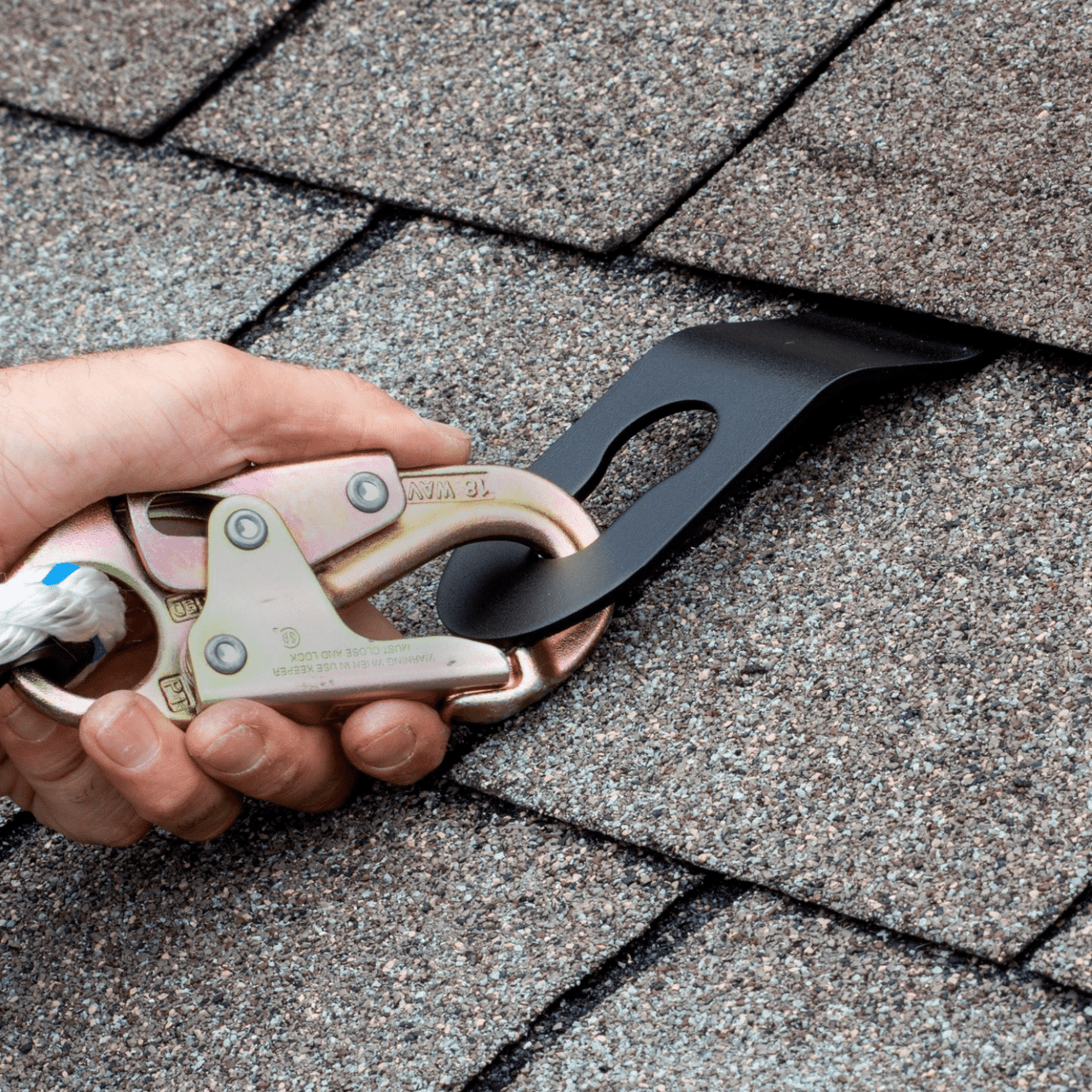 Hitch Clip Roofing Anchor- Black - Leonard Safety Equipment Inc