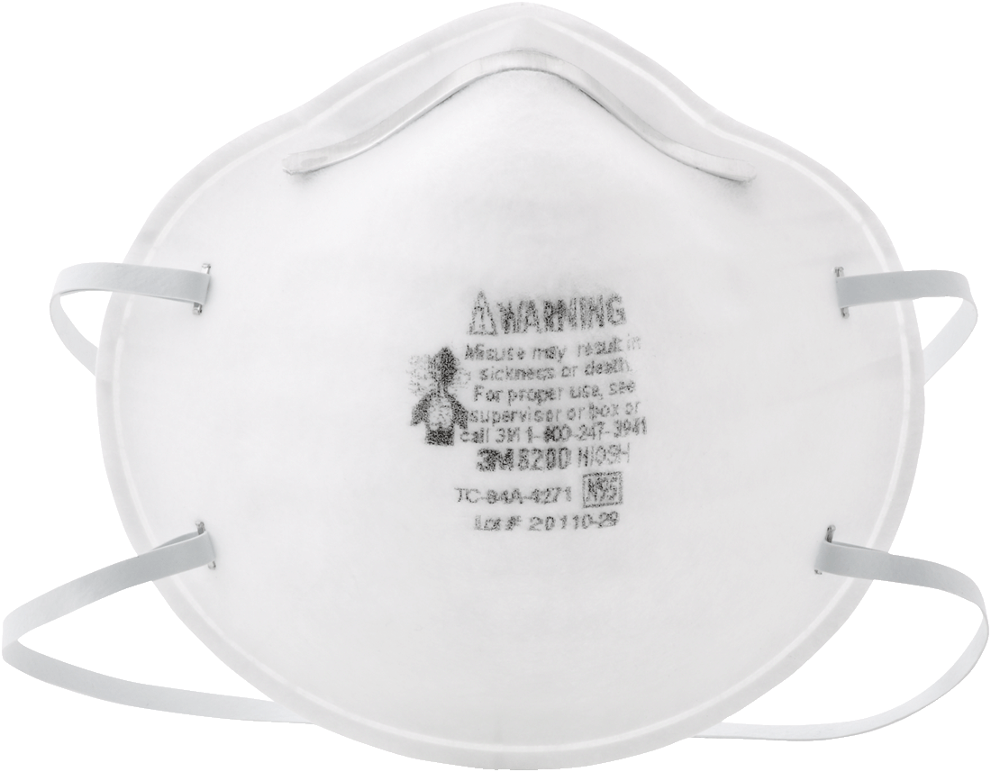 3M Nuisance Dust Respirator #8200 (per box) - Leonard Safety Equipment Inc