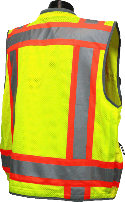 Two-Tone Engineer Vest- Class 2 - Leonard Safety Equipment Inc