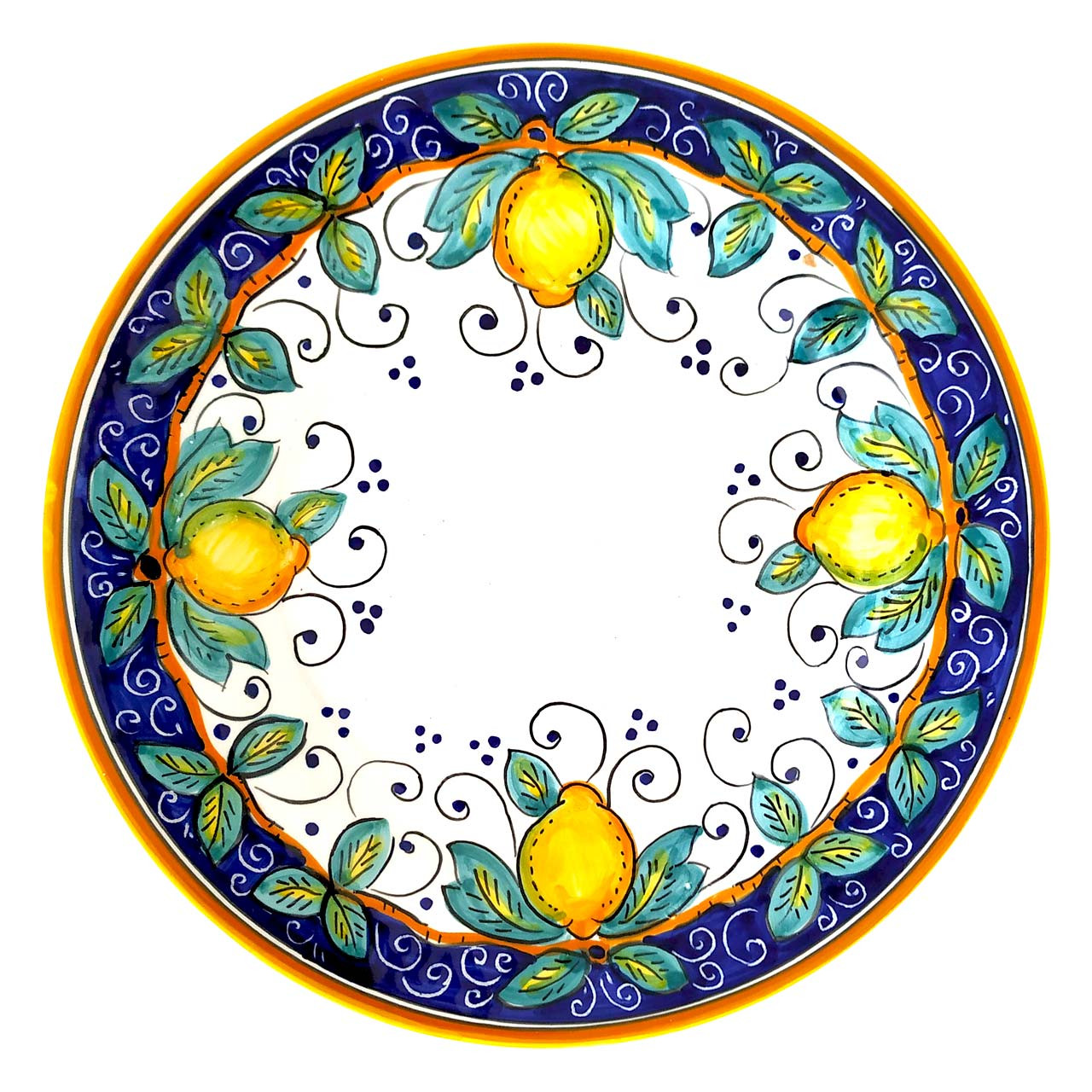Italian pottery Dinner Plate | Deruta Ceramics