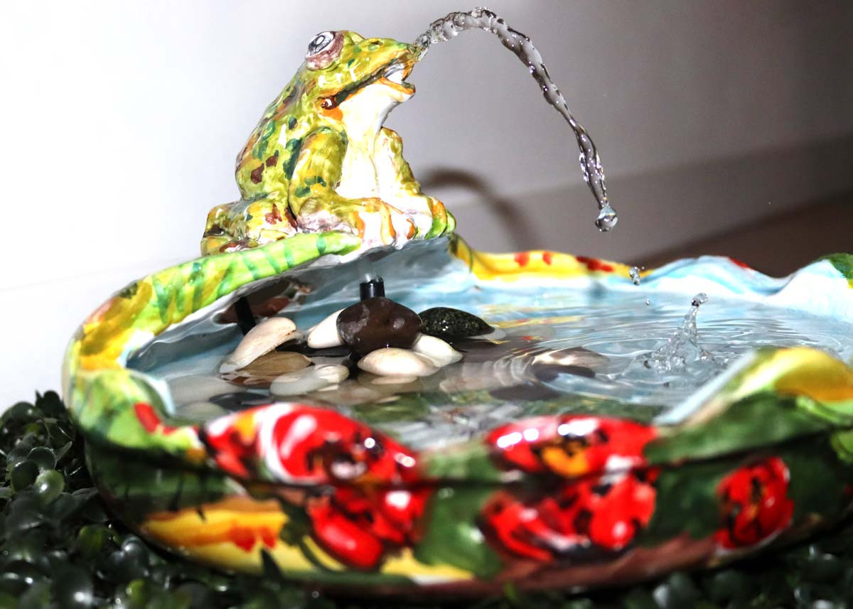 Ceramic Water Fountain | Mod Deruta Pottery Italy