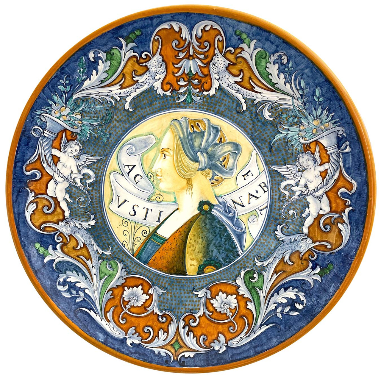 Italian Ceramic Wall Plate Renaissance Decoration | Handpainted