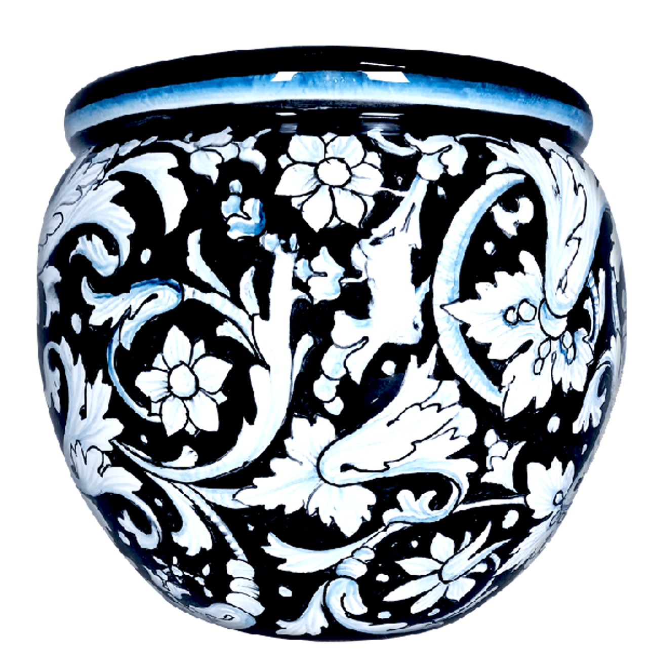 Cachepot Planter Of Italian Pottery Handmade In Italy cachepot-planter-of-italian-pottery-handmade-in-italy