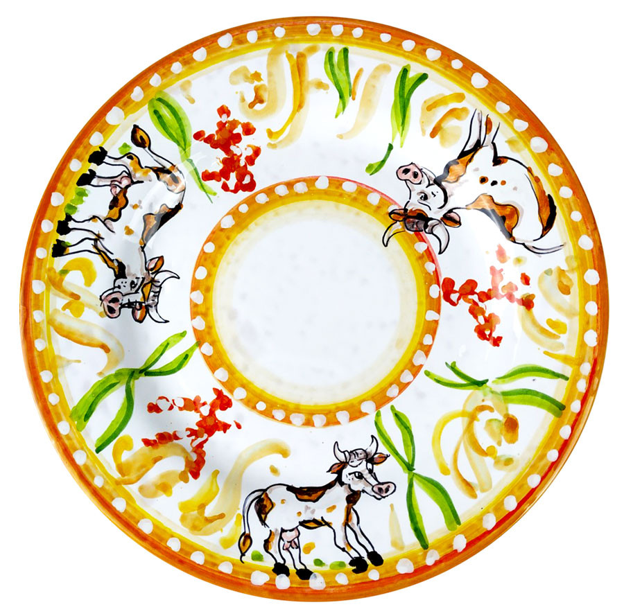 Italian Dinnerware Plate | Flat plate Harald's Animal