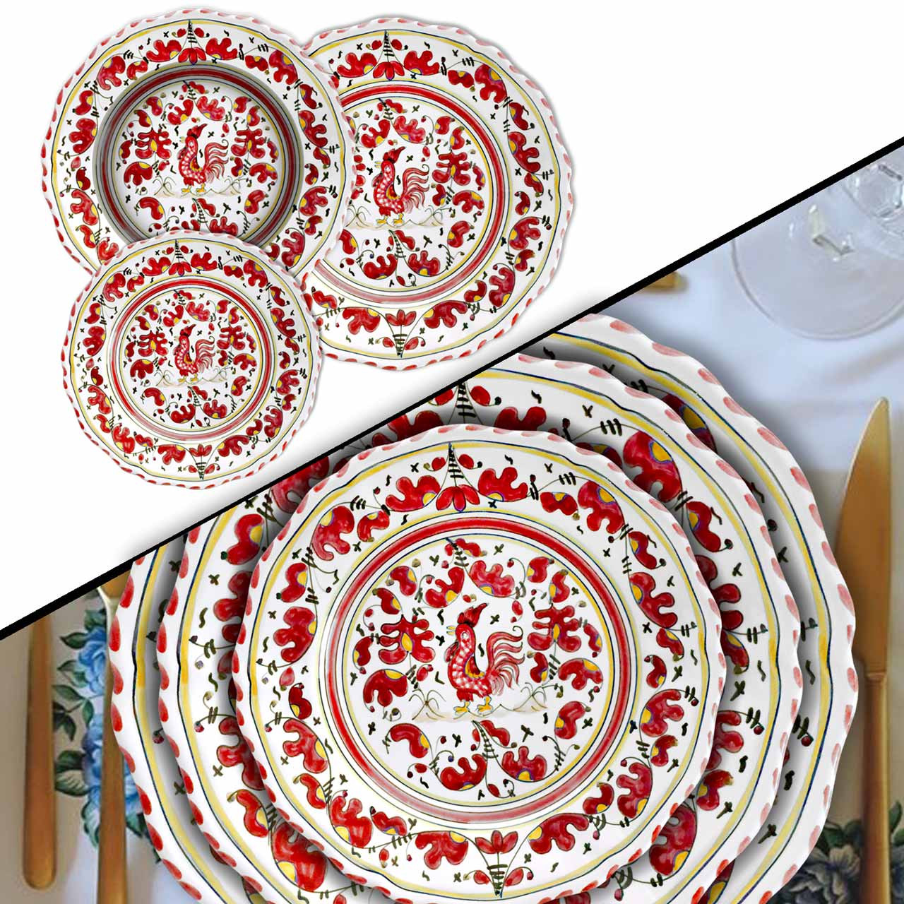 Italian Galletto Tableware | Ceramic Tableware On Line