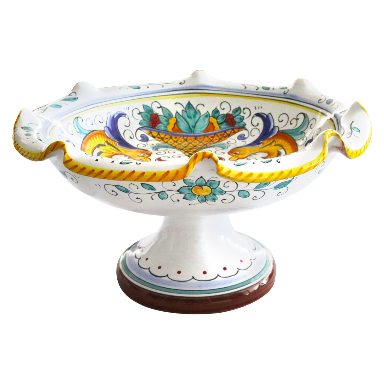 Deruta Pottery Fruit Bowl Raffaellesco | Italian Art