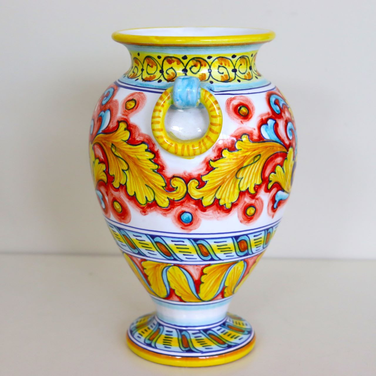 Hand Painted Vase Made In Italy