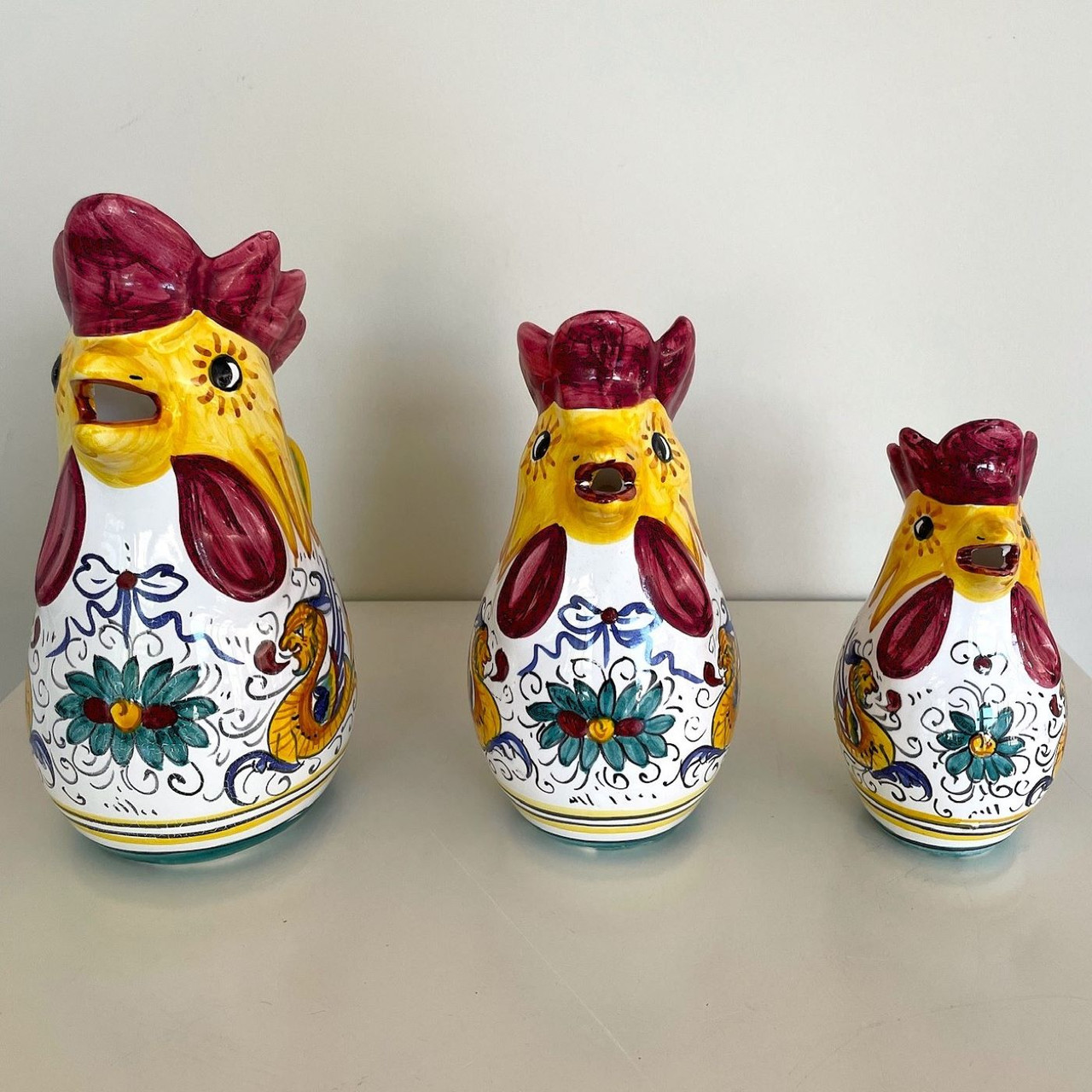 Rooster Pitcher Raffaellesco | Ceramic Italy by Mod