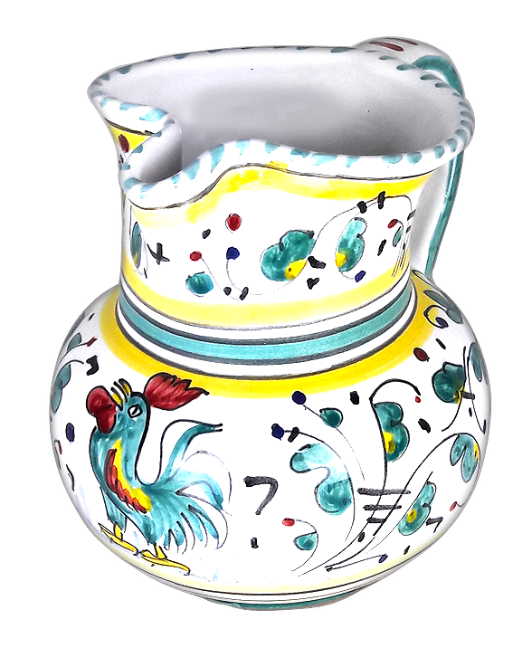 Italian ceramic Pitcher Galletto | Ceramics From Italy