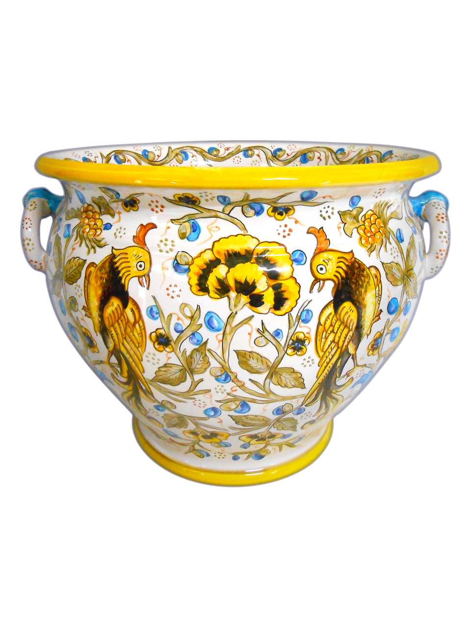 Pottery italy Cachepot | Cachepot of Deruta handmade