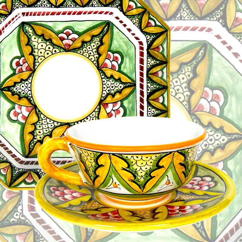 Italian Pottery Pattern | Deruta Ceramics Pattern