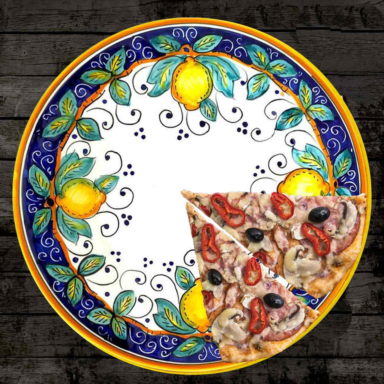 Pizza Serving Plate Deruta | Mod Ceramics