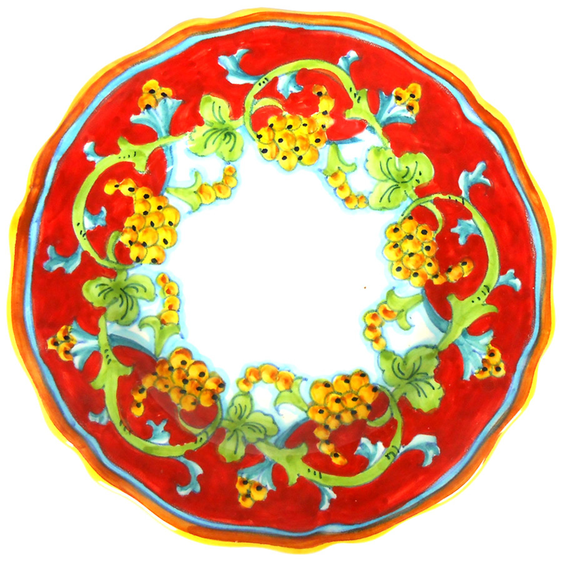 Italian Pottery Dinner Plate Deruta Ceramics italian-pottery-dinner-plate-deruta-ceramics