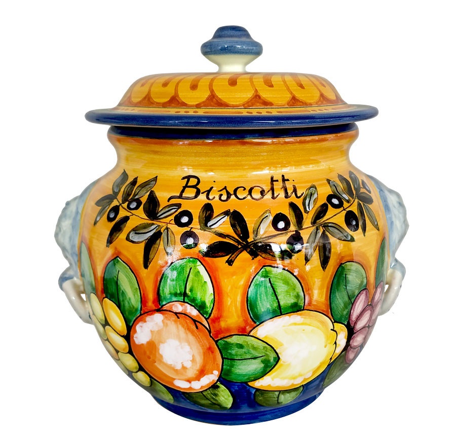 Ceramic Cookie Jar | Pottery Made In Italy