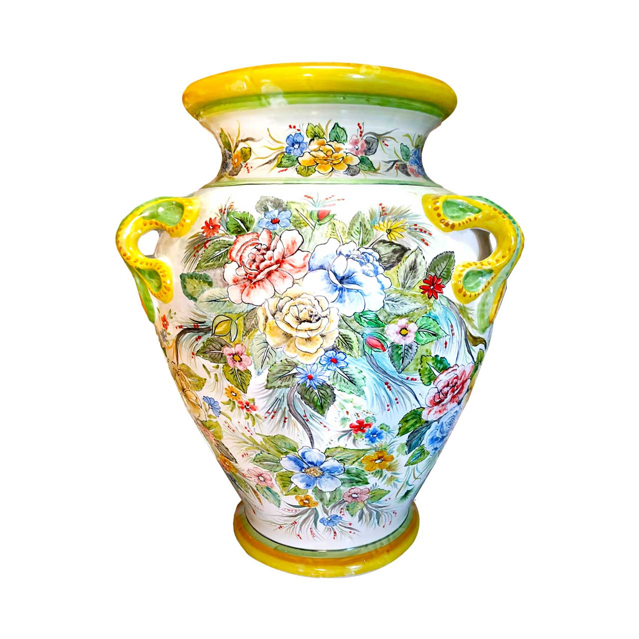 Big Vase Ricco Deruta | Big Vase Of Pottery | Made In Italy