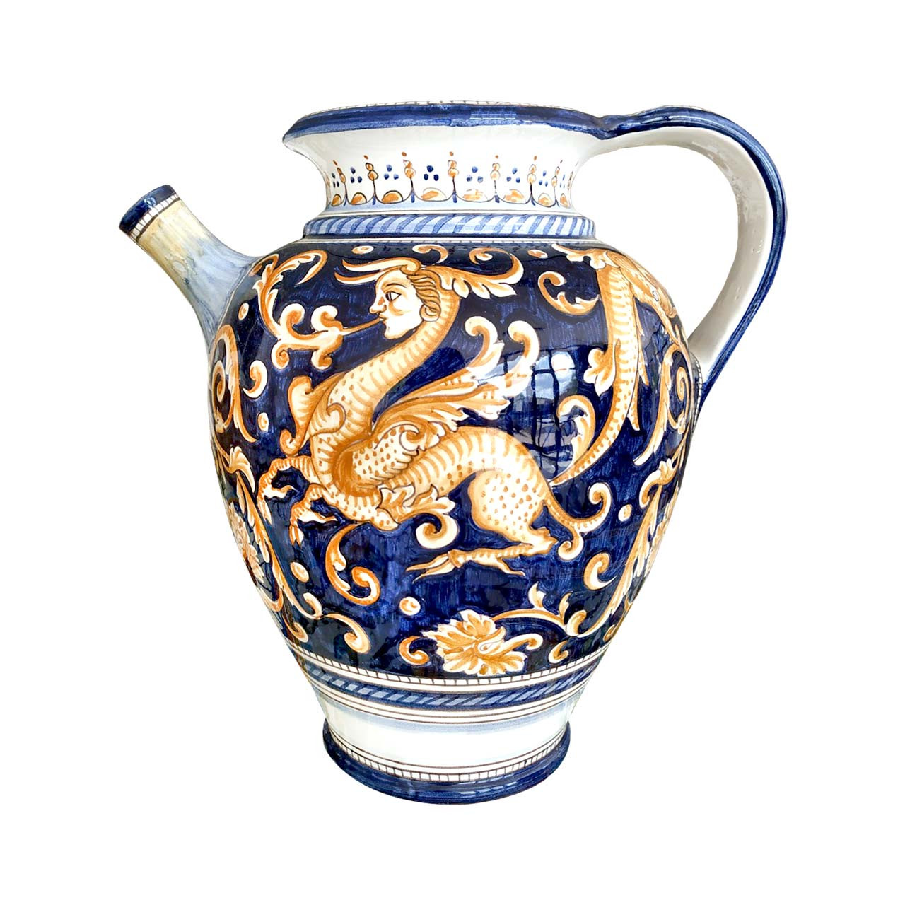 Pottery Pitcher | Ornamental Renaissance | Italy Handicrafts