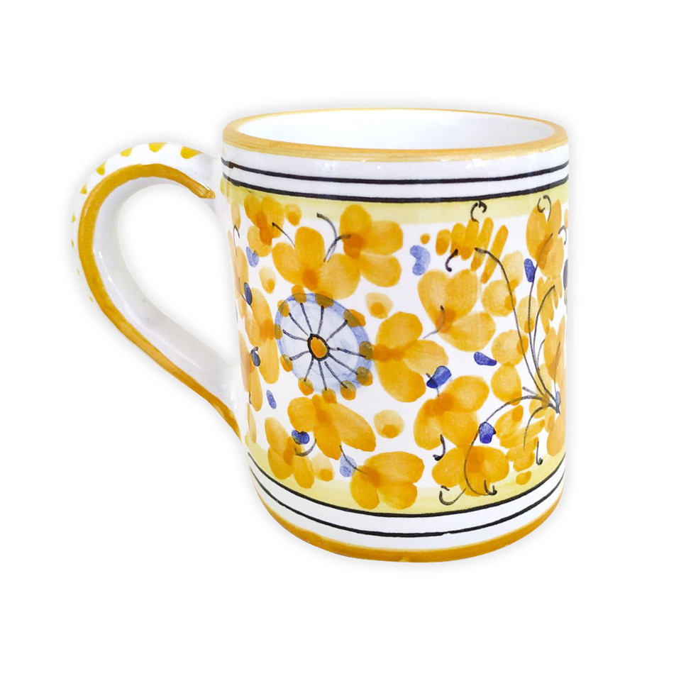 Italian Pottery Mug Arabesco | Deruta Italy | Mod Ceramics