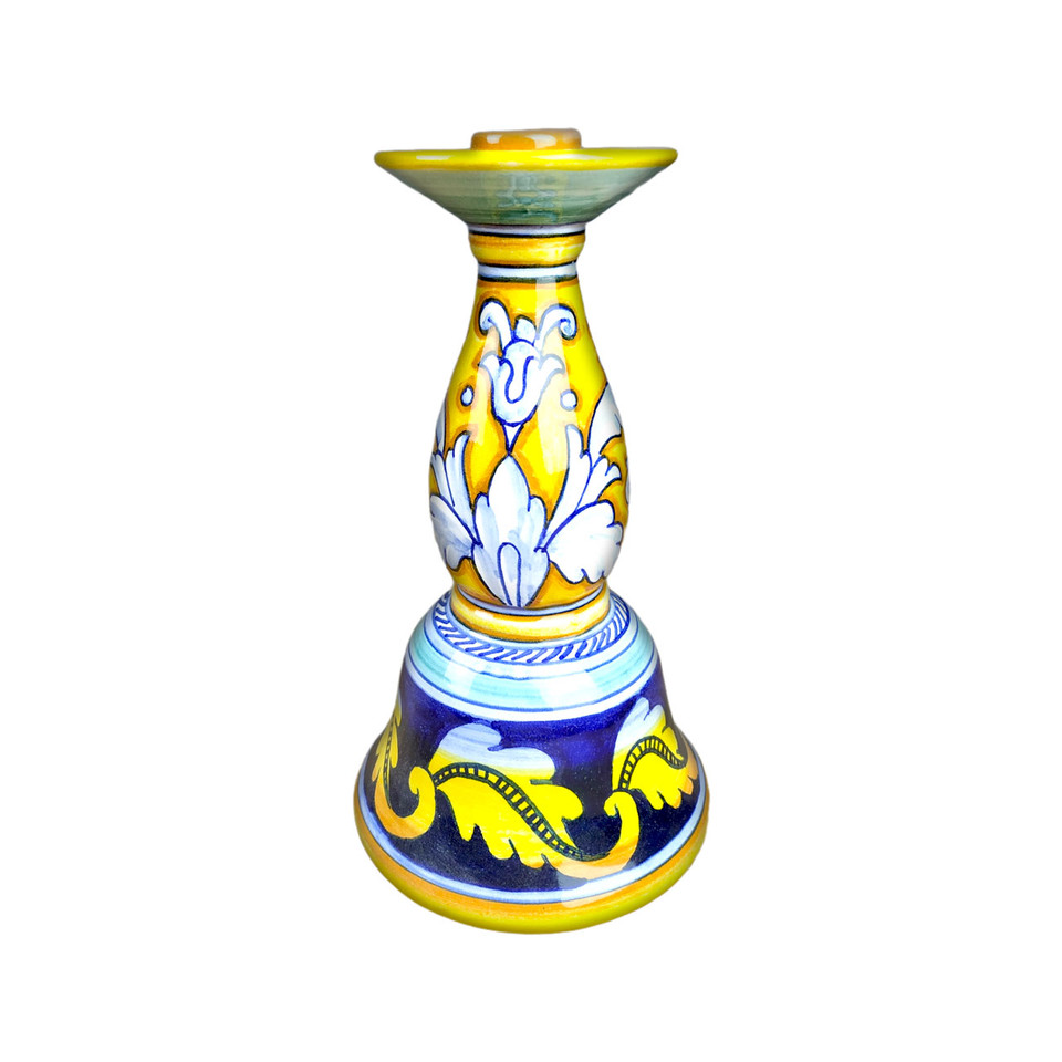 Italian Pottery Candlestick | Ceramic Candlesticks Deruta
