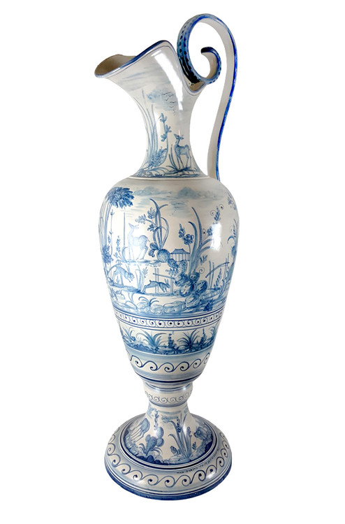 Big Pottery Vase | Big Amphora Hanpainted
