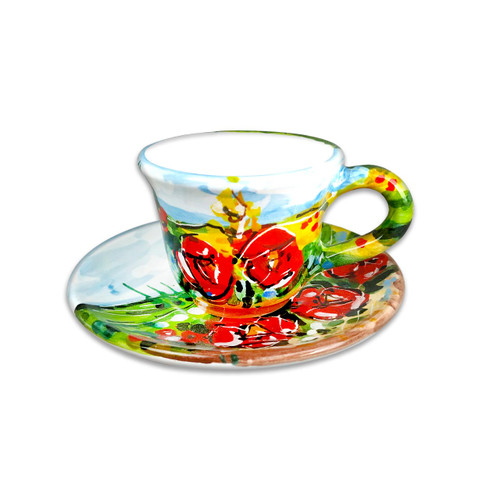 Italian pottery coffe cup Umbria | Handmade Coffee Cup