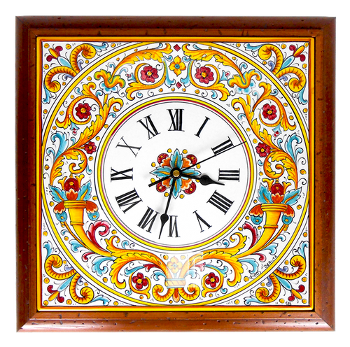 Italian Ceramic Clock | Handmade Clay Pottery | Mod Ceramics