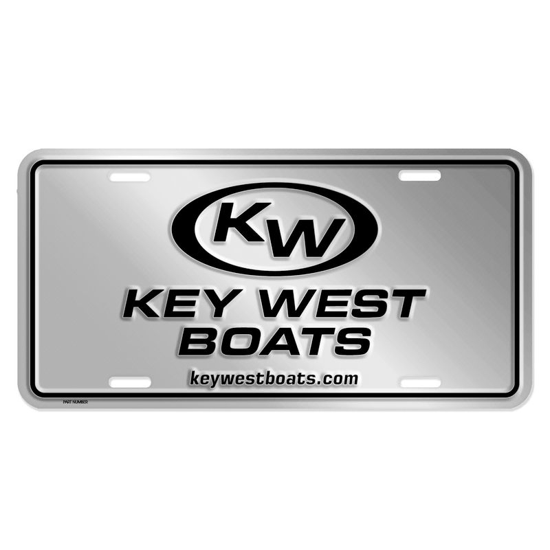 Silver License Plate Key West Boats silver-license-plate-key-west-boats