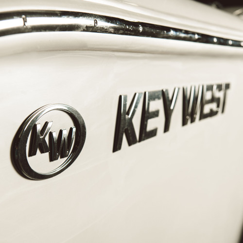 Key West Decal - raised chrome - Key West Boats