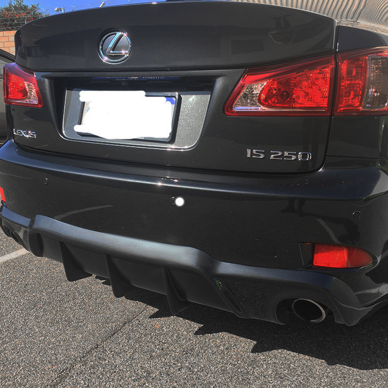 2006-2013 Lexus IS250/IS350/IS F Black Polyurethane Rear Bumper Lip ...