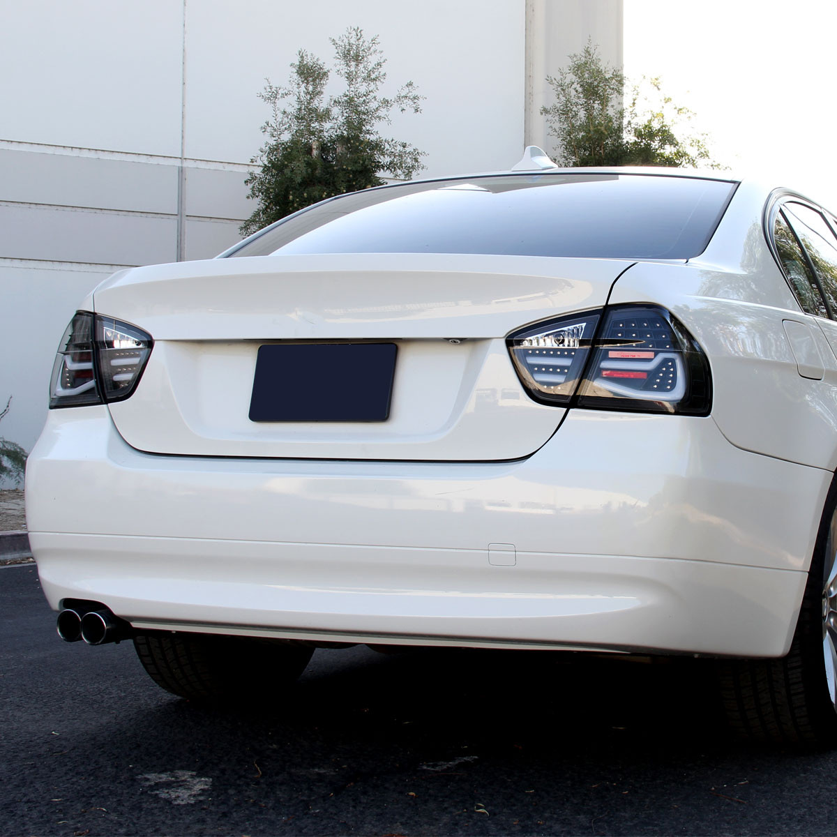 2006-2008 BMW E90 3 Series Sedan LED Tail Lights (Matte Black Housing ...