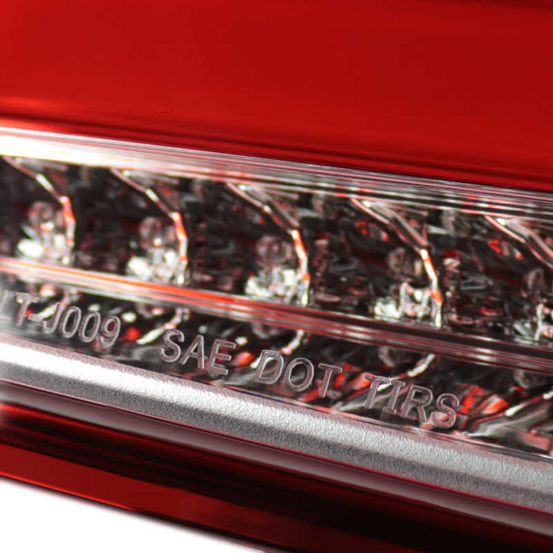 2015-2019 Ford Focus Hatchback LED Tail Lights (Chrome Housing/Red Lens ...