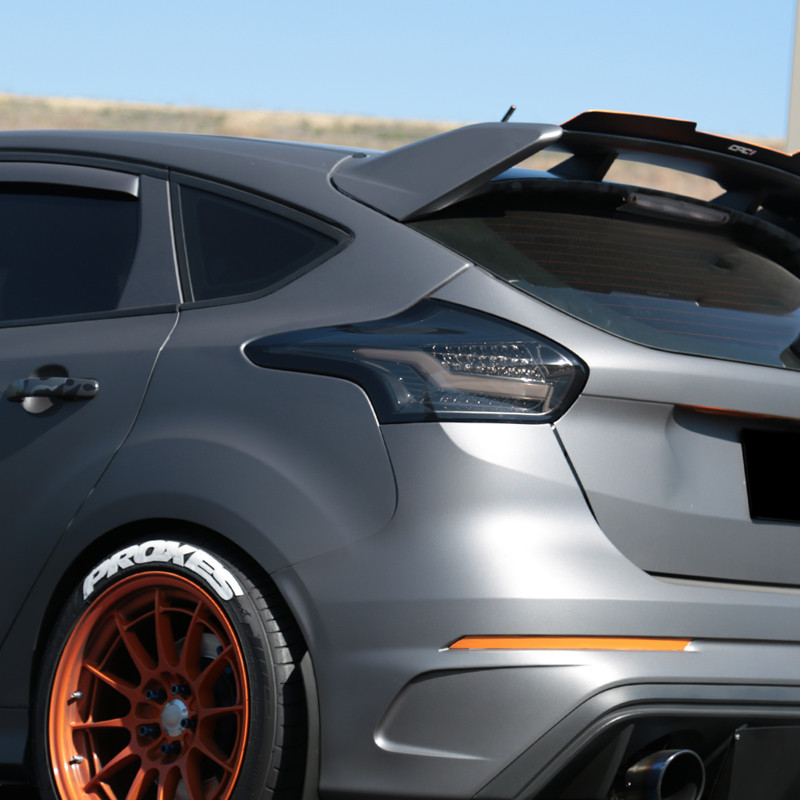 2015-2019 Ford Focus Hatchback LED Tail Lights (Chrome Housing/Smoke ...