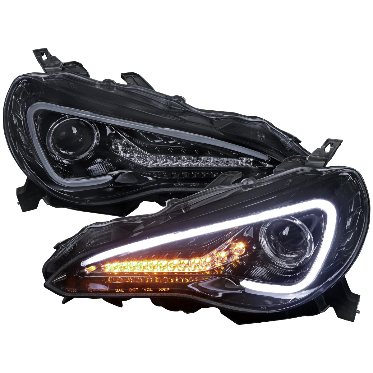 2013-2016 Scion FRS LED Bar Projector Headlights w/ LED Turn Signal ...