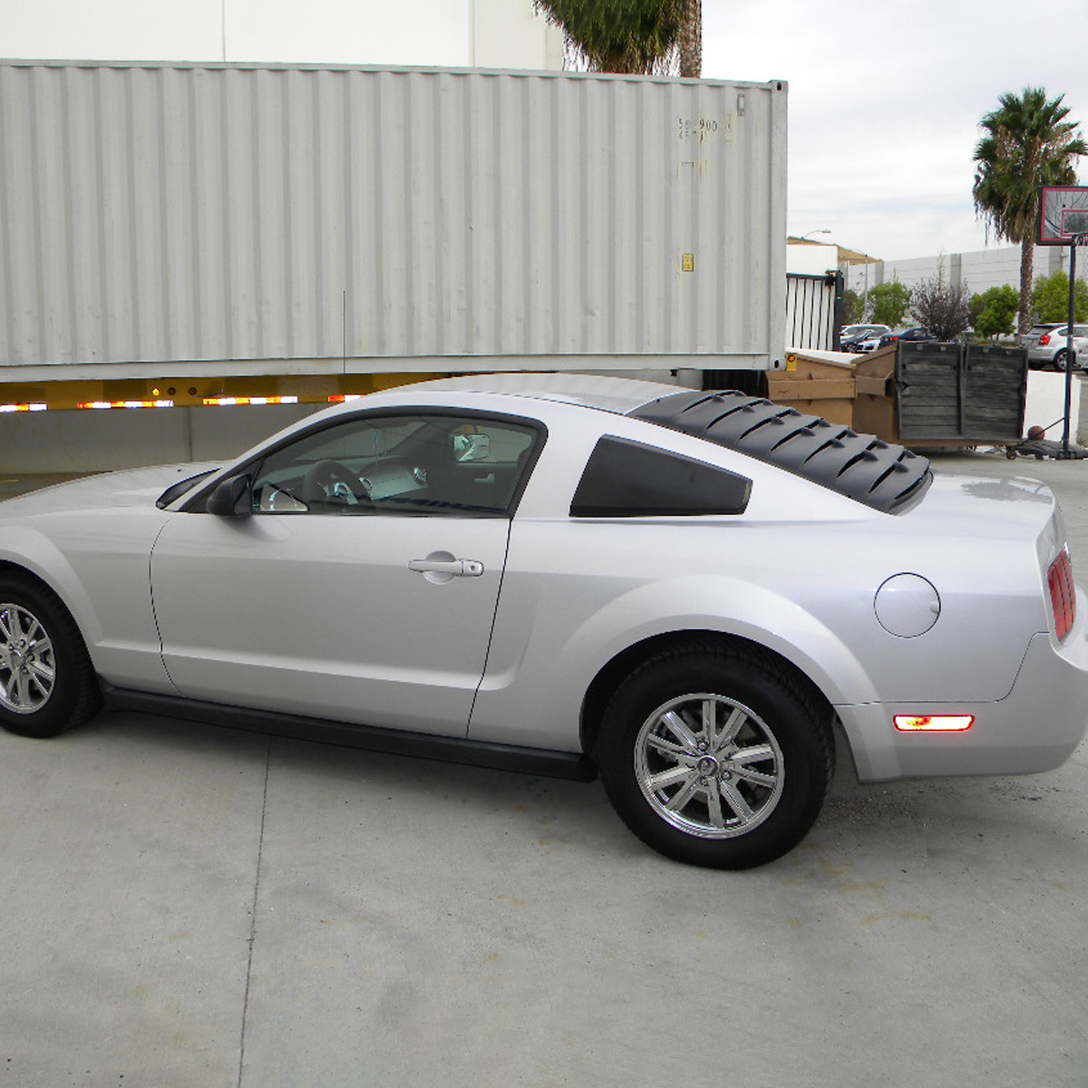 2005-2014 Ford Mustang Coupe Textured Matte Black ABS Vintage Style ...
