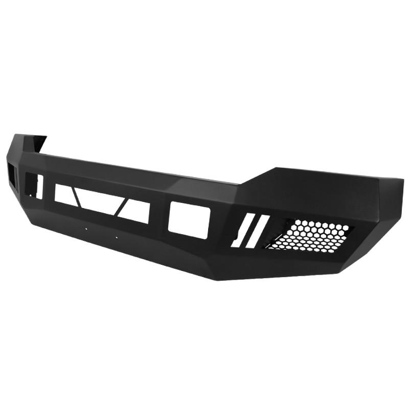 2011-2016 Ford F-150/F-250 Black Heavy Duty Steel Front Bumper w/ LED ...