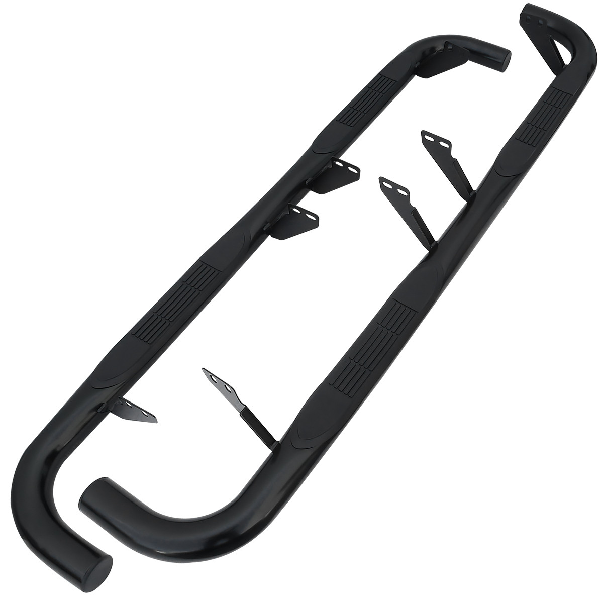 2003-2010 Hummer H2 Black Stainless Steel Side Step Nerf Bars - Spec-D ...