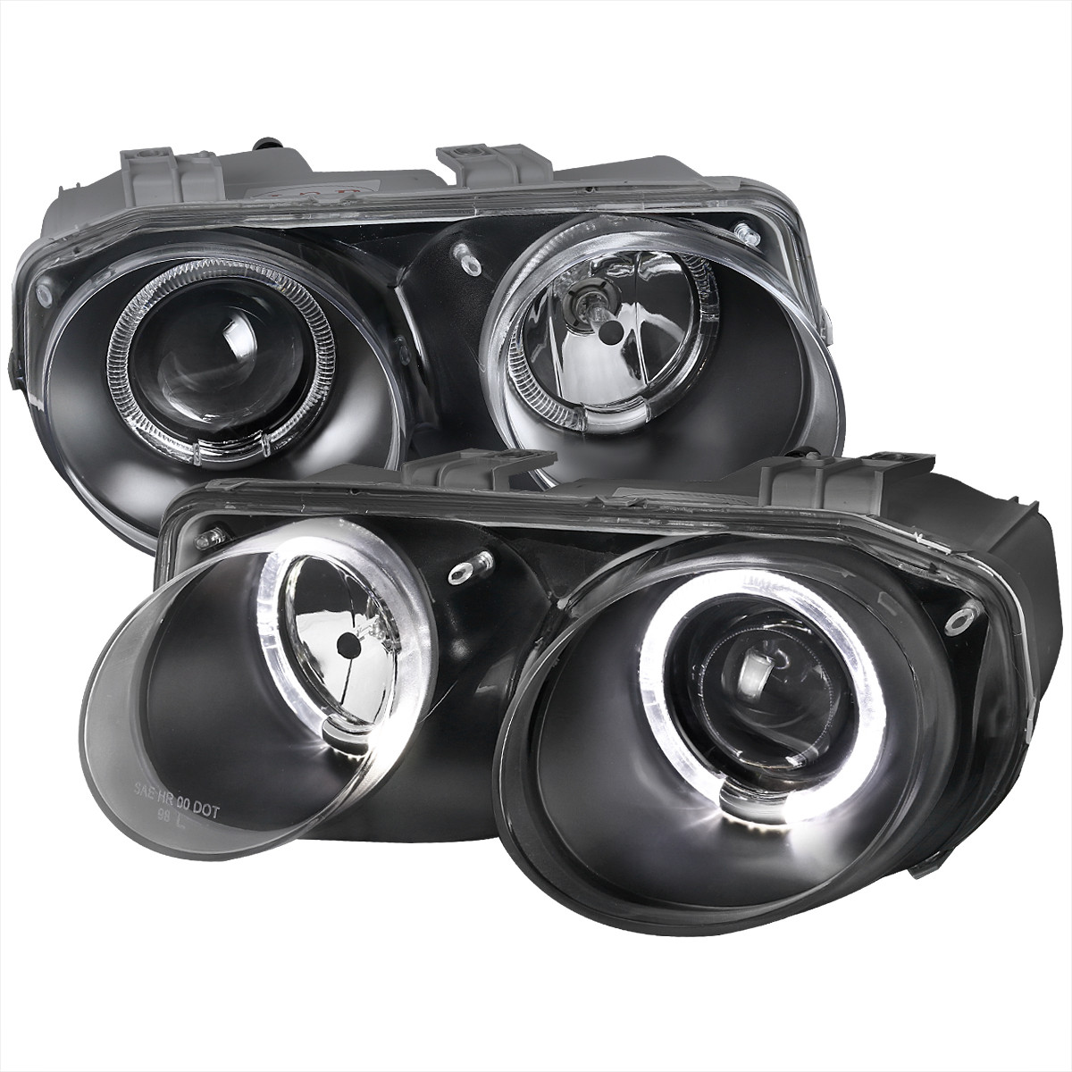1998-2001 Acura Integra 3DR/4DR Dual Halo Projector Headlights (Matte ...
