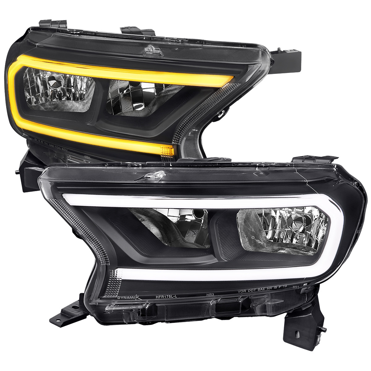 2019-2023 Ford Ranger XL XLT Factory Style Replacement Headlights with ...