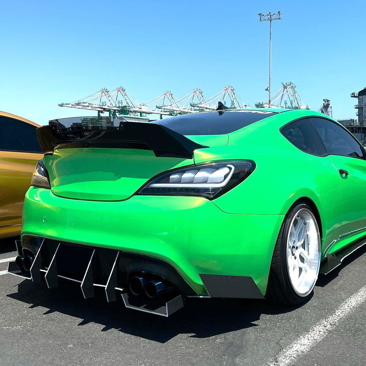 2010-2016 Hyundai Genesis Coupe White Bar Sequential LED Tail Lights ...