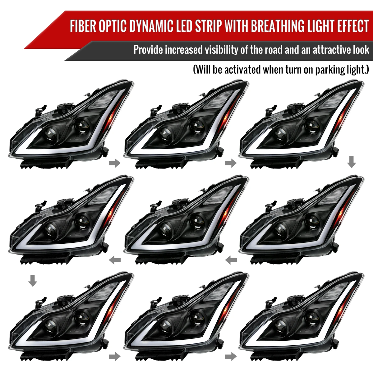 2008-2013 Infiniti G37/2014-2015 Q60 Coupe/Convertible Sequential ...